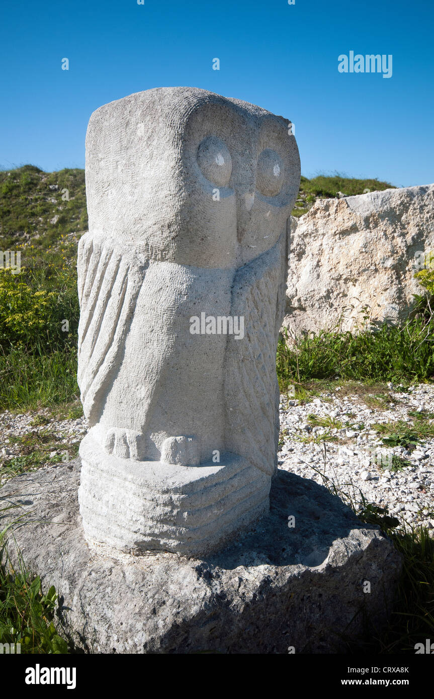 Stone sculpture at Tout Quarry Nature Reserve and Sculpture Park ...