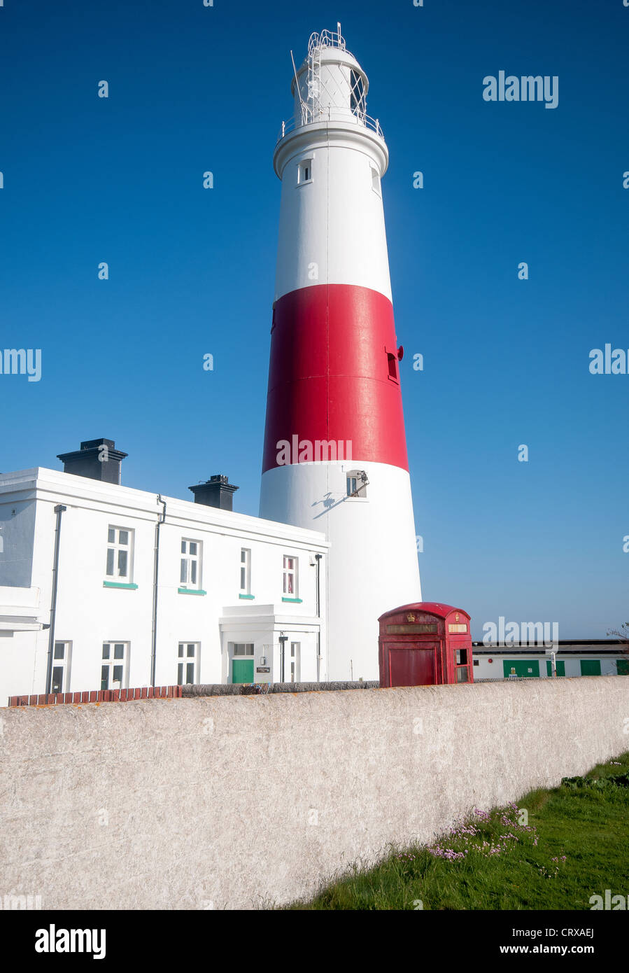 Trinity House Lighthouse on Portland Bill, Weymouth, Dorset, England ...