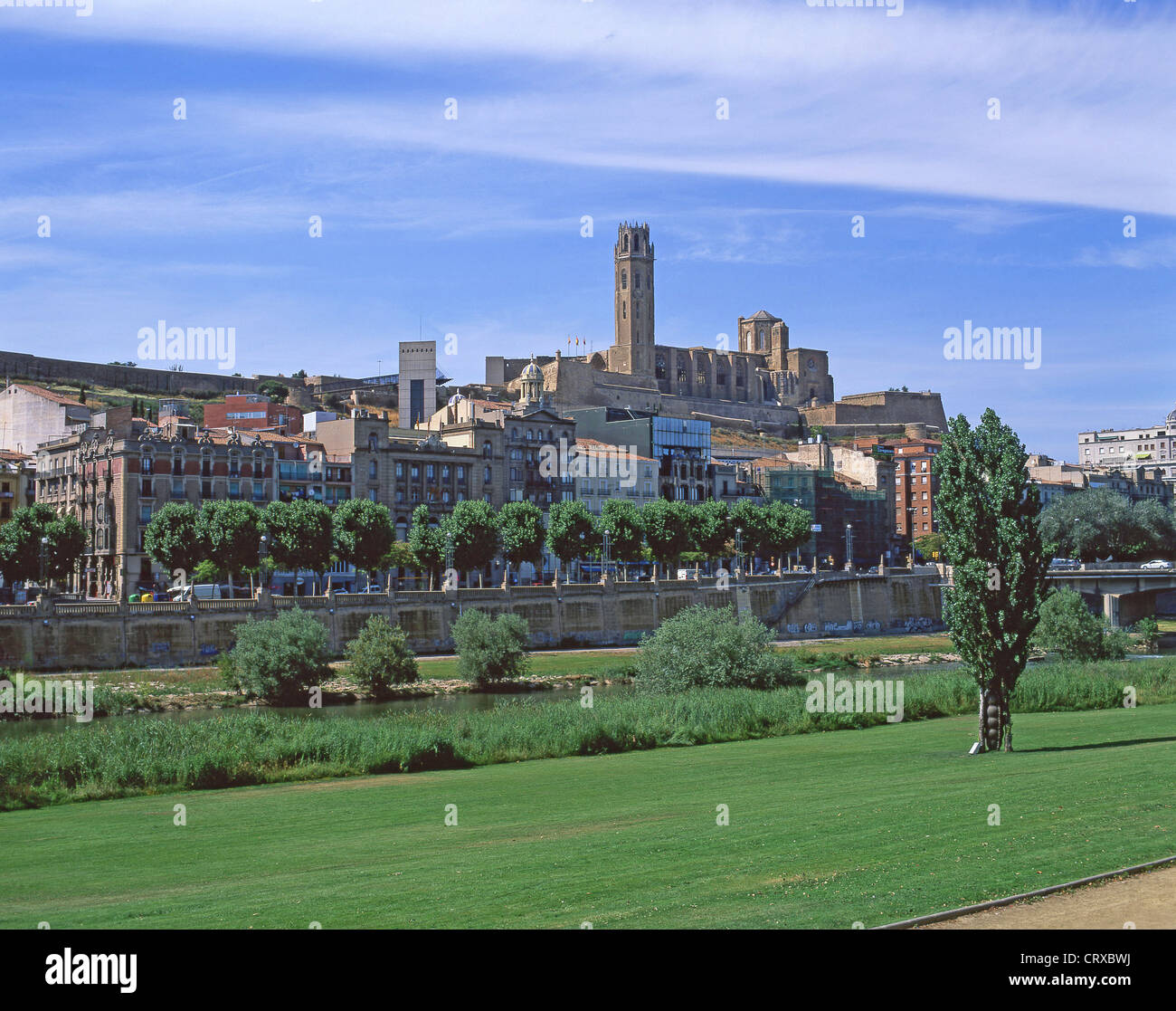 La Seu Vella Cathedral, Lleida, Lleida Province, Catalonia, Spain Stock ...