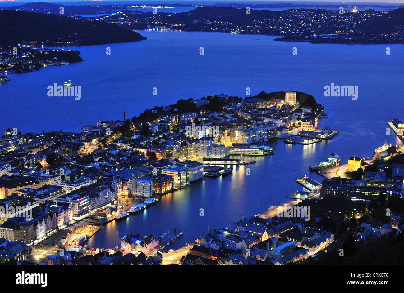 Bergen view from floyen hi-res stock photography and images - Alamy