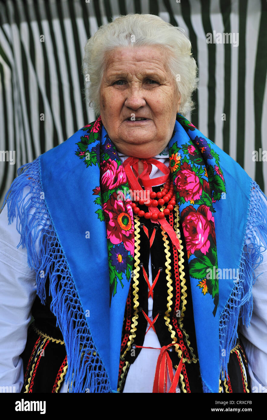 Woman wearing a traditional costume, Radom, Poland Stock Photo - Alamy