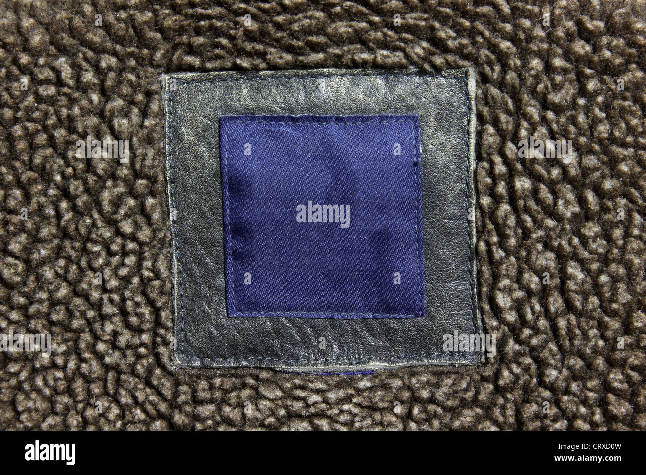 Leather Coat Label Stock Photo - Alamy