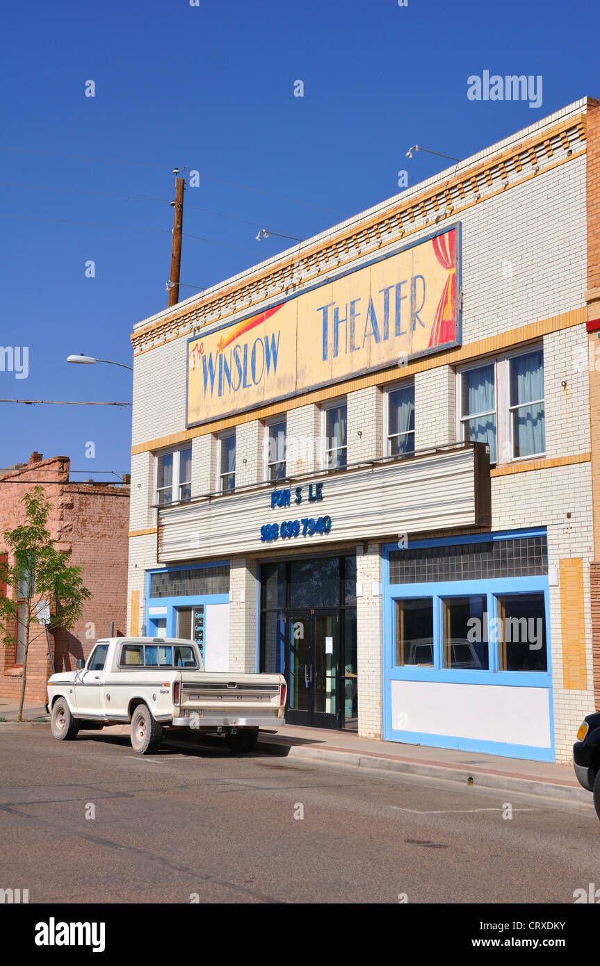 Theater, Winslow, Arizona, USA Stock Photo - Alamy Theater, Winslow, Arizona, USA Stock Photo - Alamy