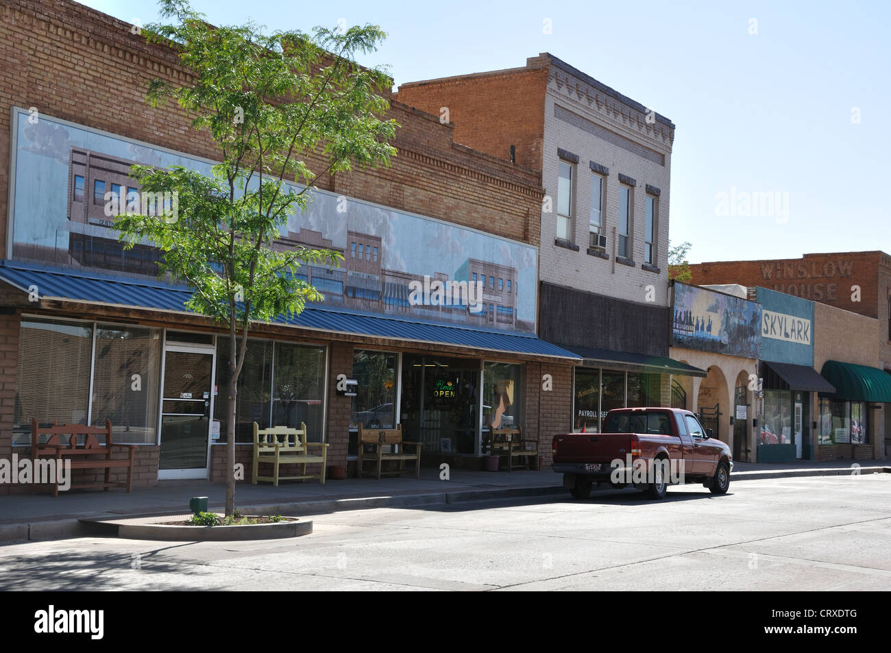 Winslow, Arizona, USA - a town along the Historic Route 66 Stock Photo ...