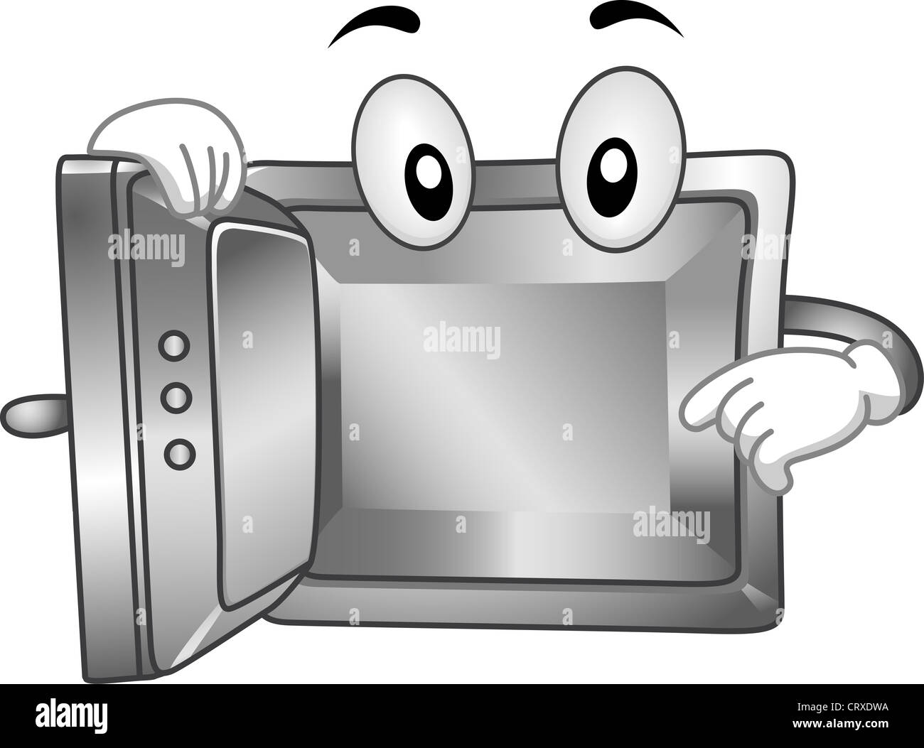 Mascot Illustration Featuring an Empty Vault Stock Photo - Alamy