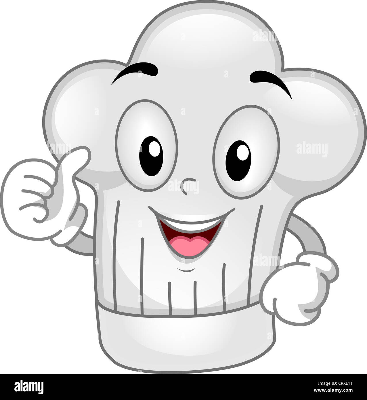 Mascot Illustration Featuring a Toque Stock Photo - Alamy