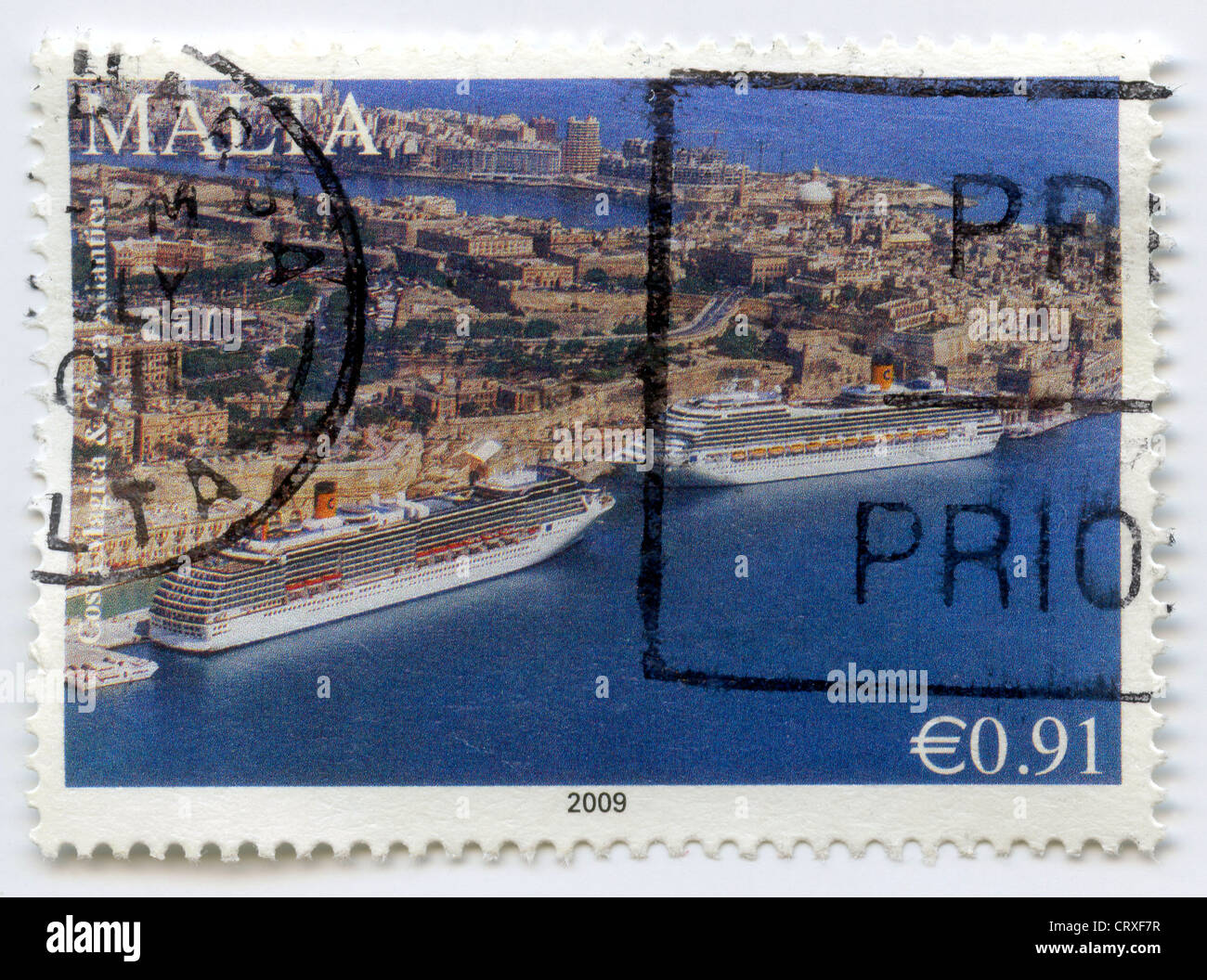 Malta postage stamp Stock Photo - Alamy