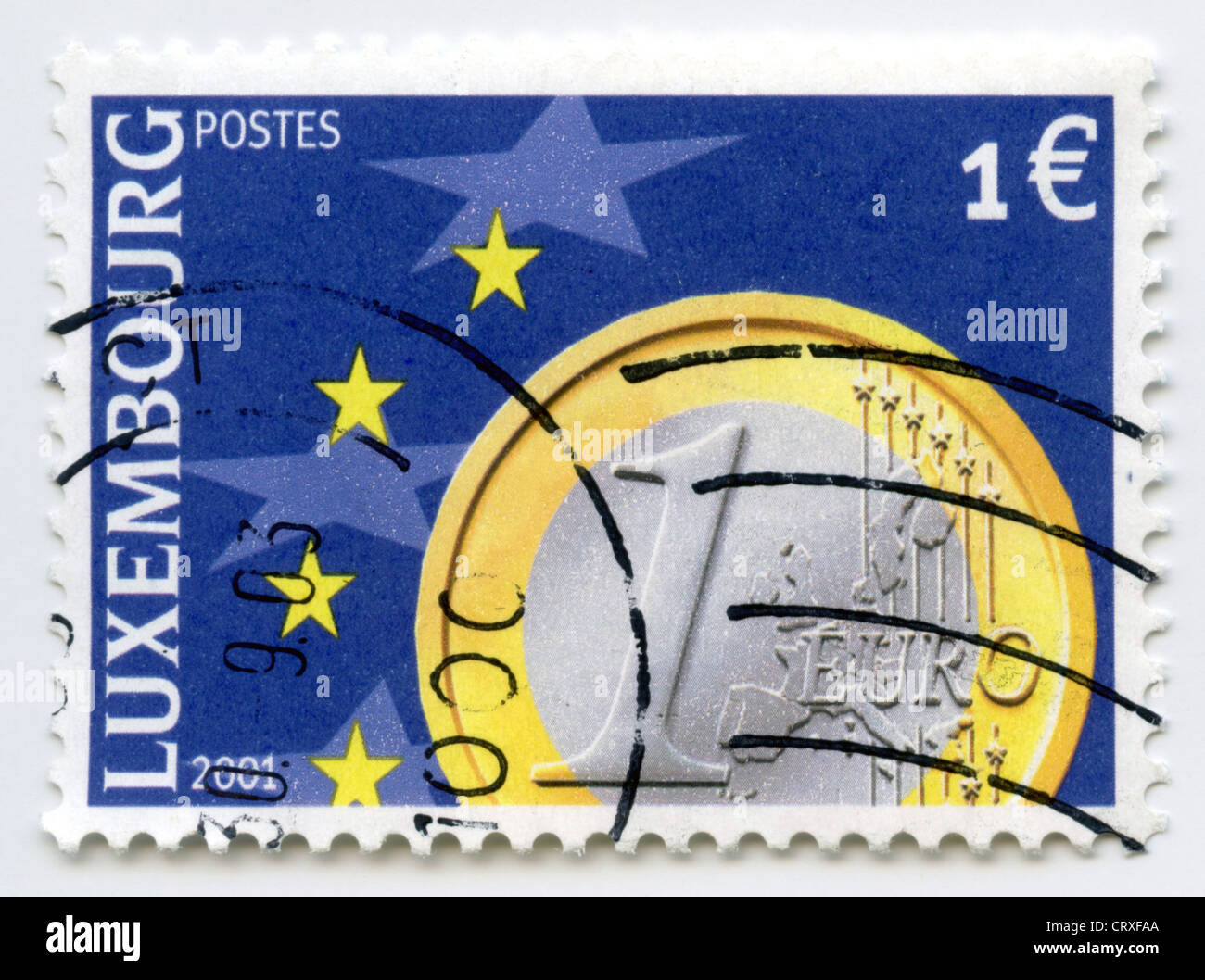Luxembourg postage stamp Stock Photo - Alamy