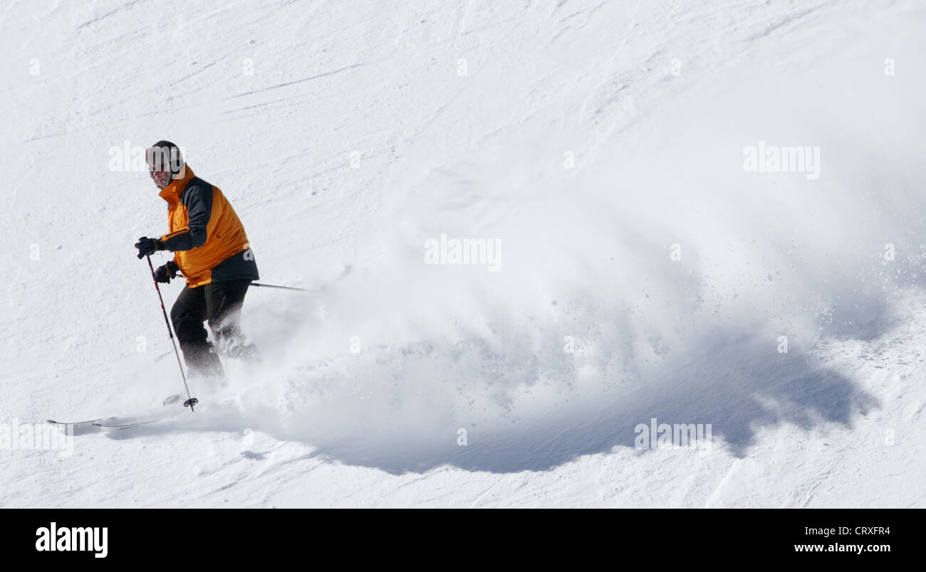 A skier on the slopes of the summit Nair Stock Photo - Alamy