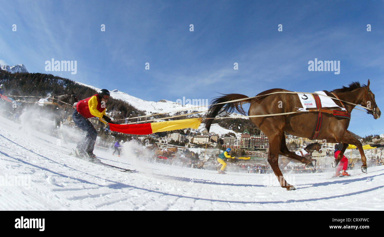 Horse races in st moritz hi-res stock photography and images - Alamy