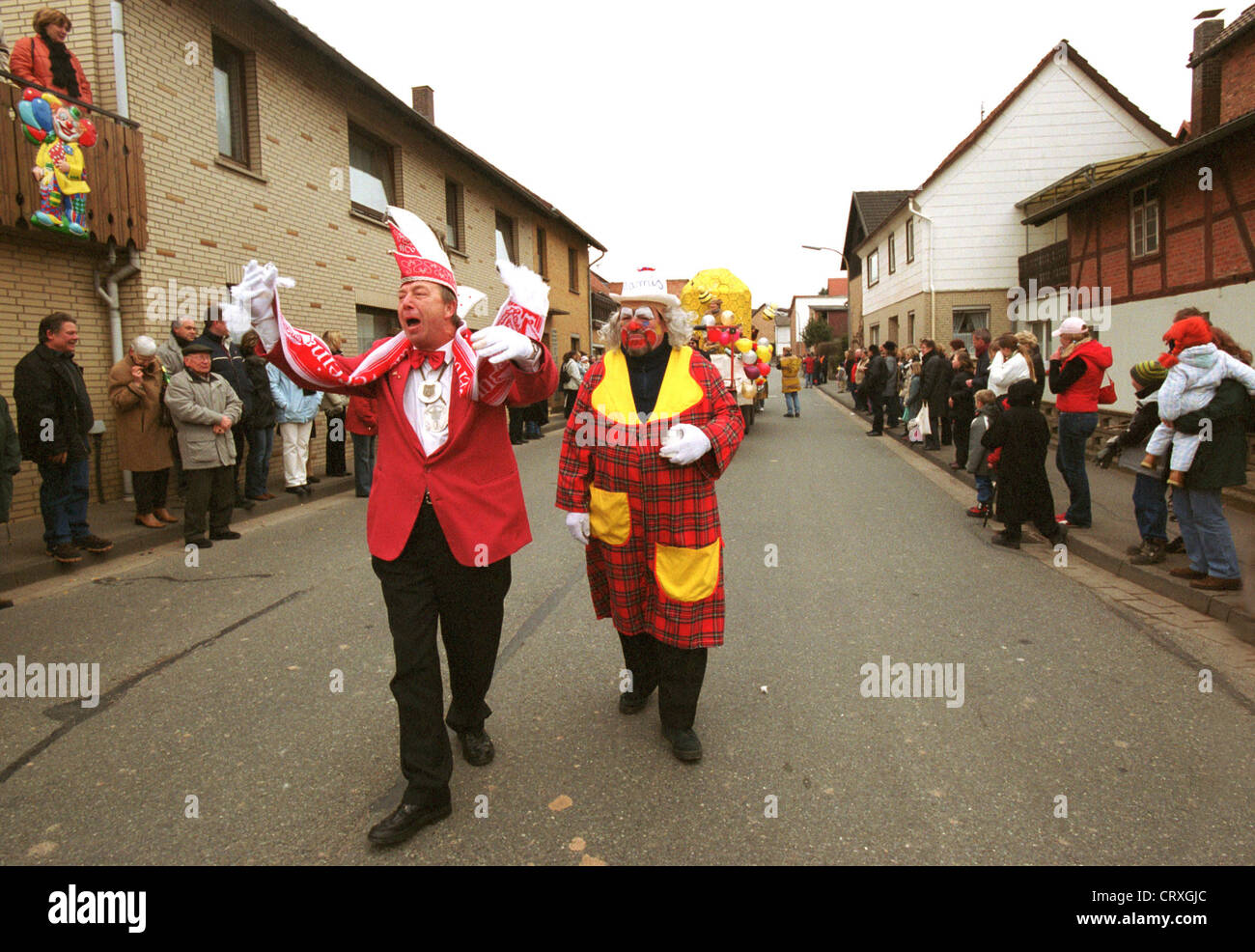 Carnival parade in the village Stock Photo - Alamy