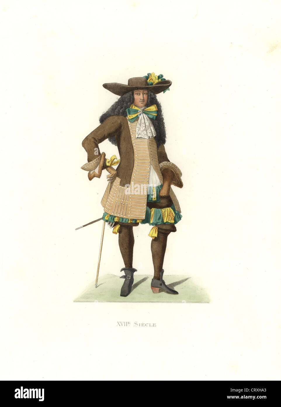 French gentleman in ceremonial garb, 17th century Stock Photo - Alamy