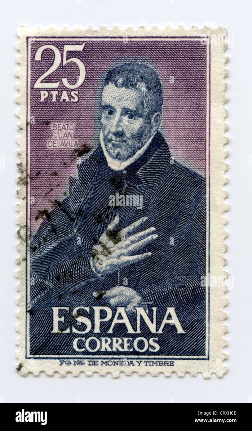 Spain postage stamp - Juan de Avila,Roman Catholic priest, Spanish ...