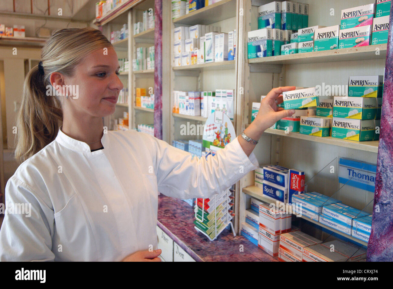 PTA when sorting of drugs, Hamburg Stock Photo - Alamy