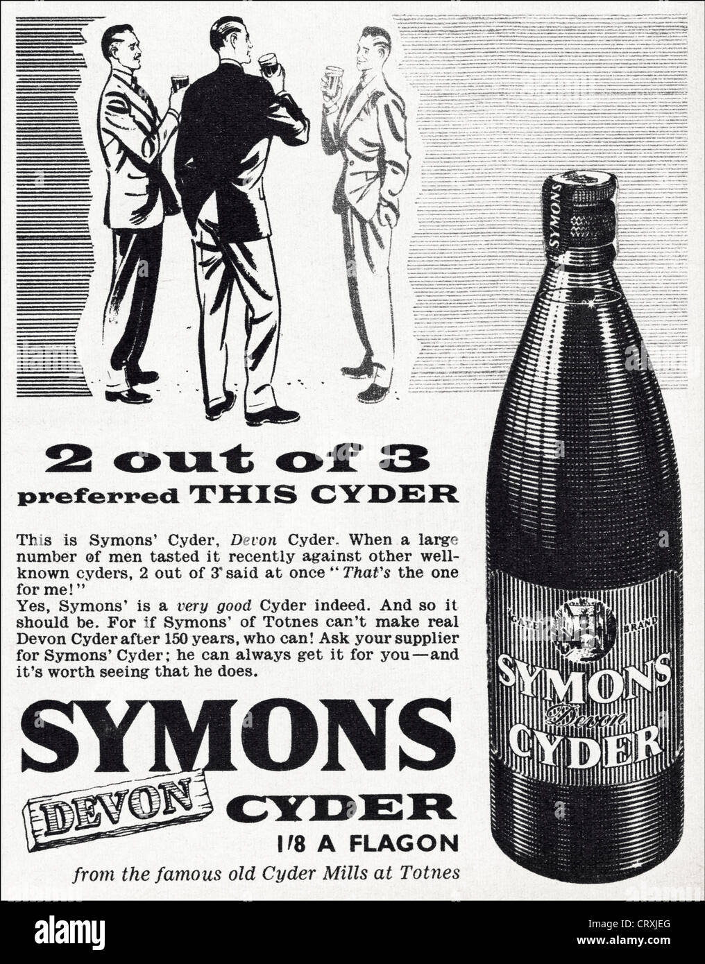 Vintage cider advert hi-res stock photography and images - Alamy