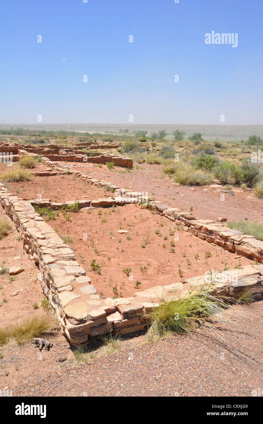 Petrified Forest National Park, Arizona, USA - Puerco Pueblo Indian ...