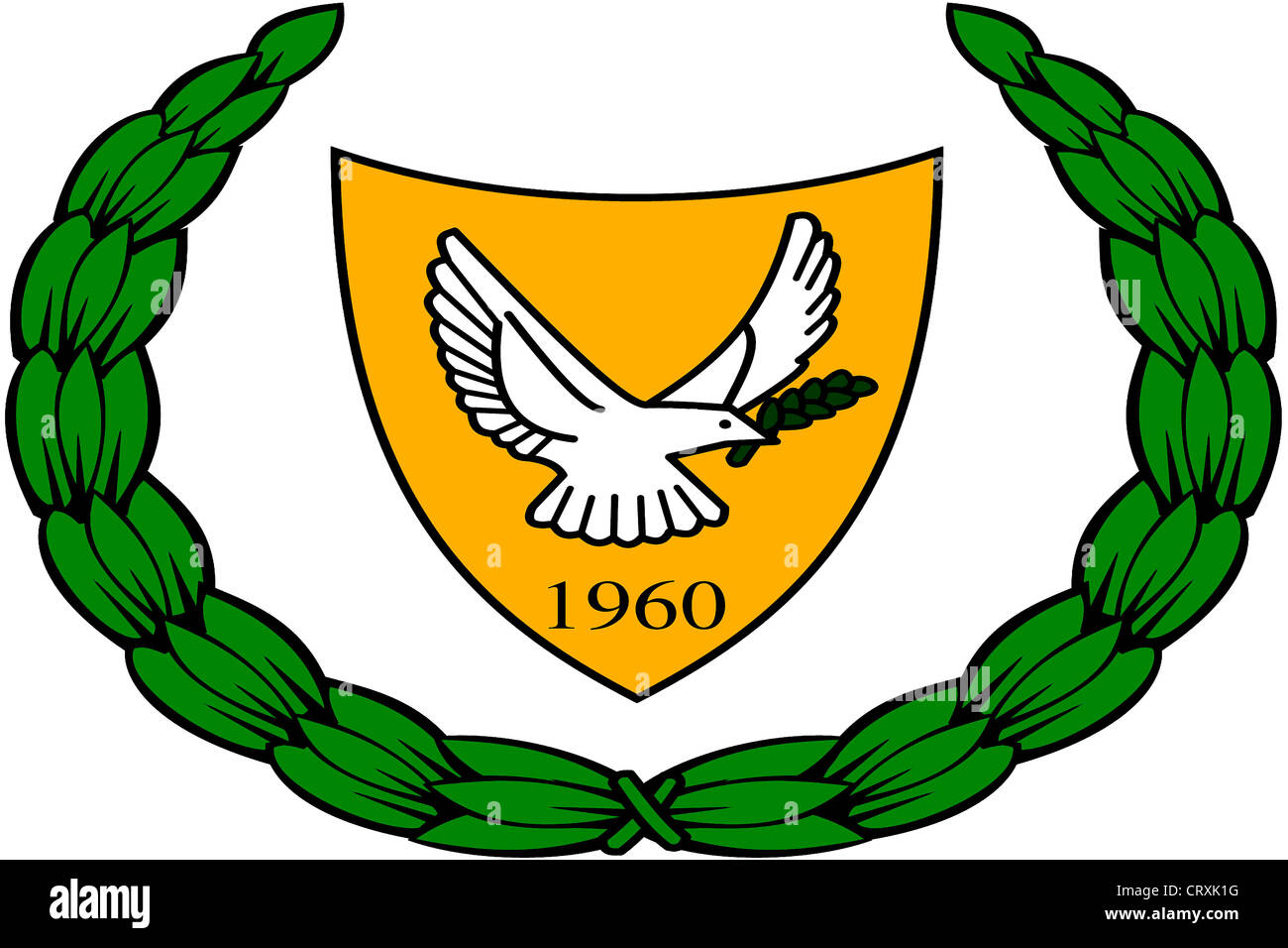 Coat of arms of the Republic of Cyprus Stock Photo - Alamy