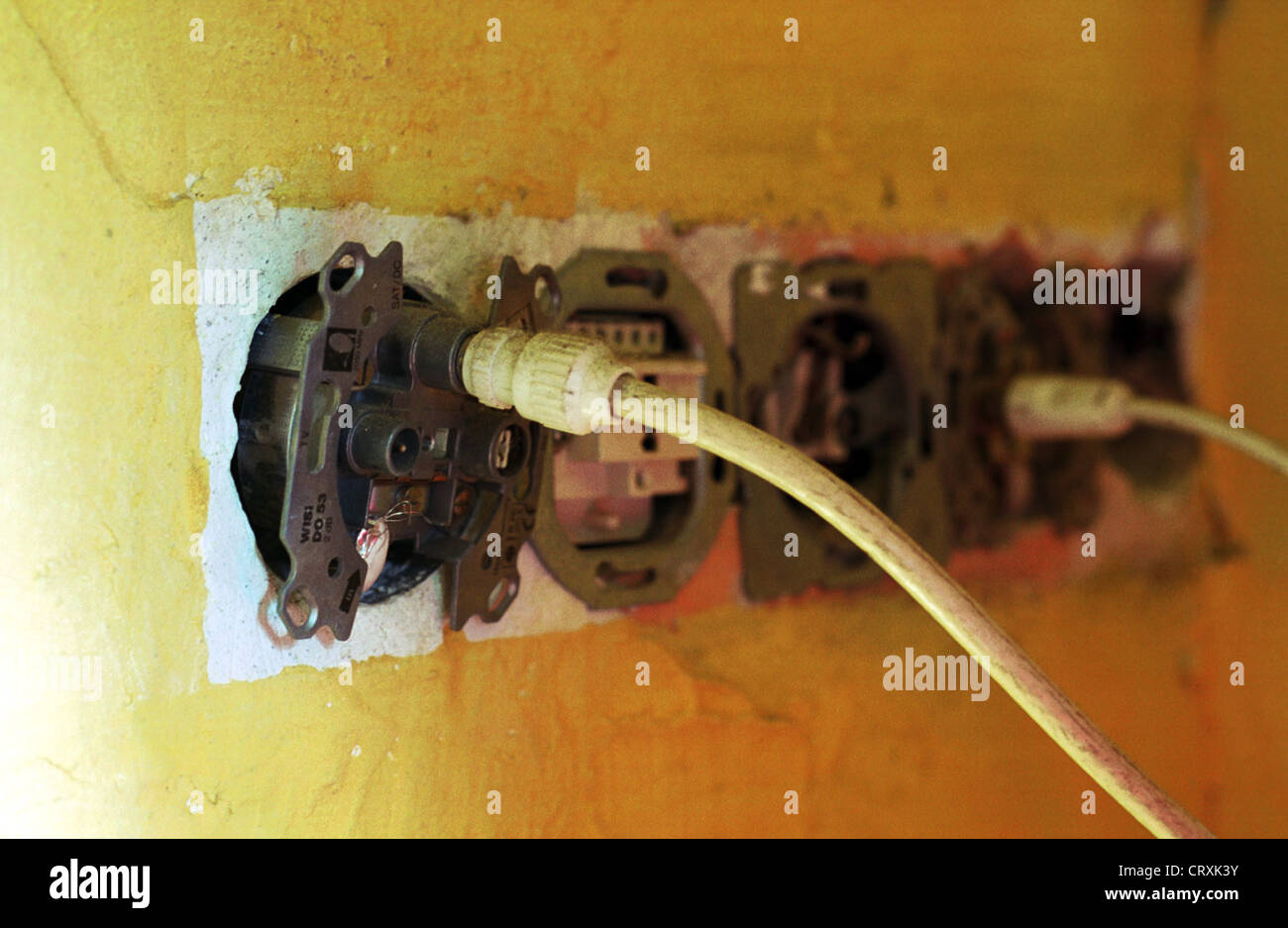 Telephone socket horizontal hi-res stock photography and images - Alamy