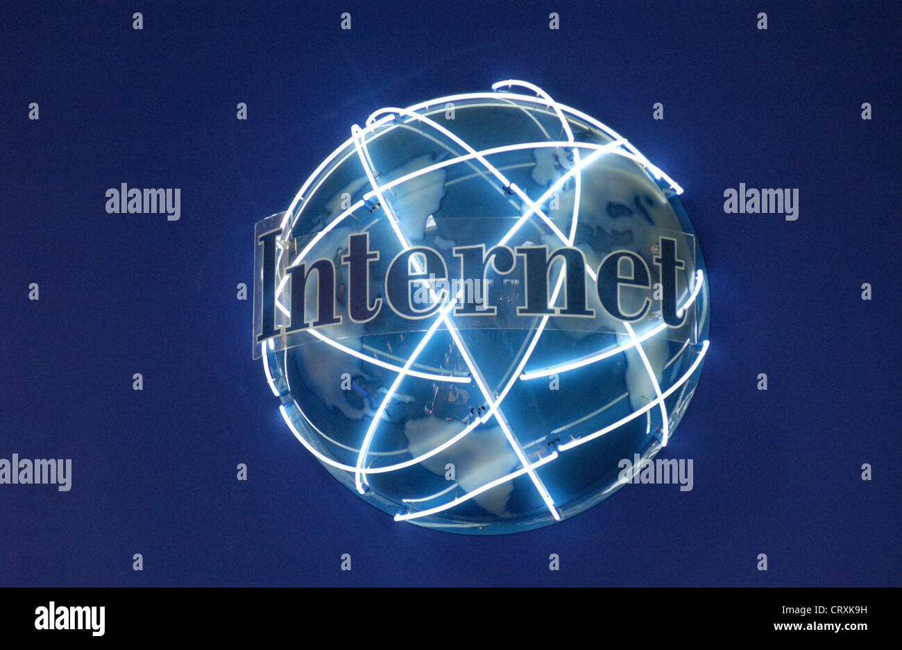 Internet - exhibition installation at the Cebit Stock Photo - Alamy