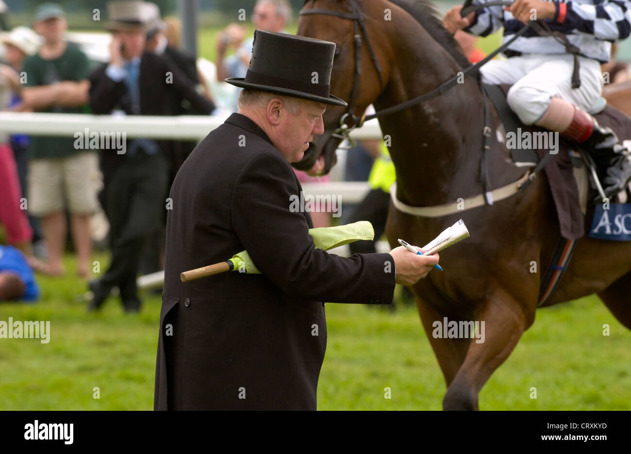 Ascot racecourse horse racing british flag hi-res stock photography and ...