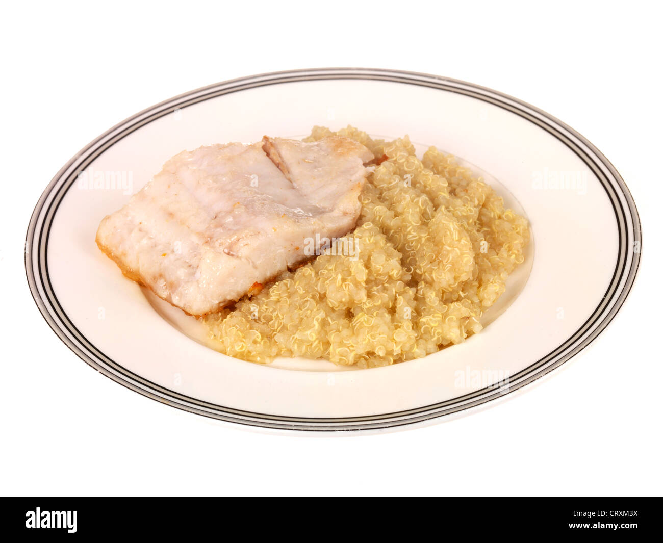 Fish with Quinoa Stock Photo - Alamy