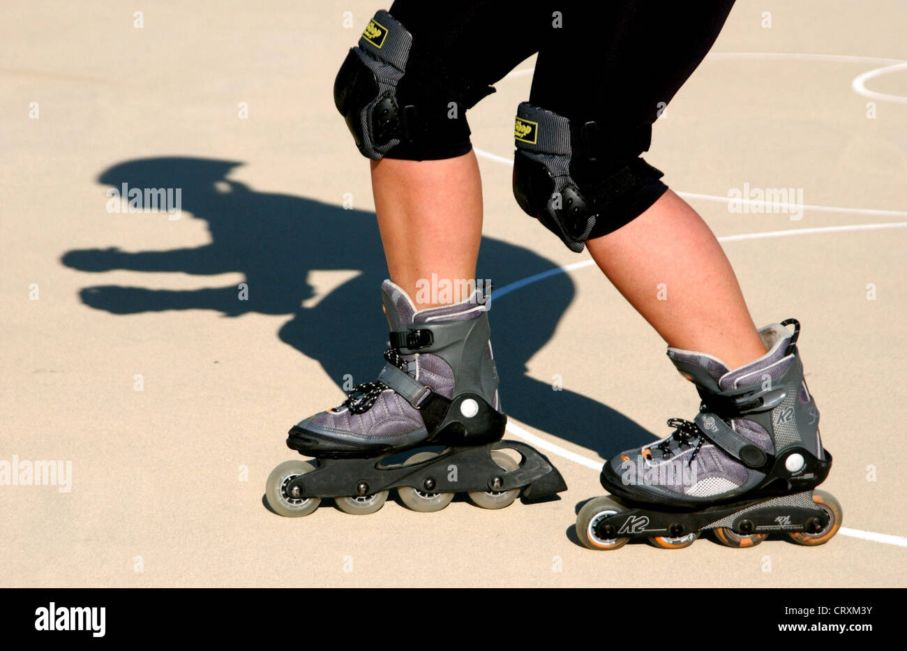 Inline skater in training Stock Photo - Alamy