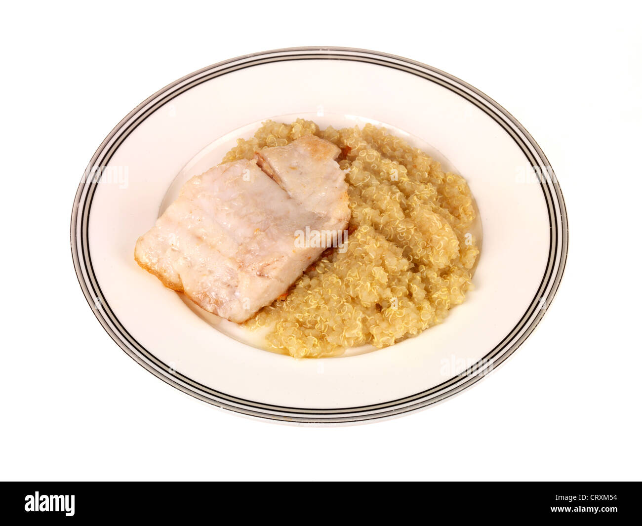Fish with Quinoa Stock Photo - Alamy