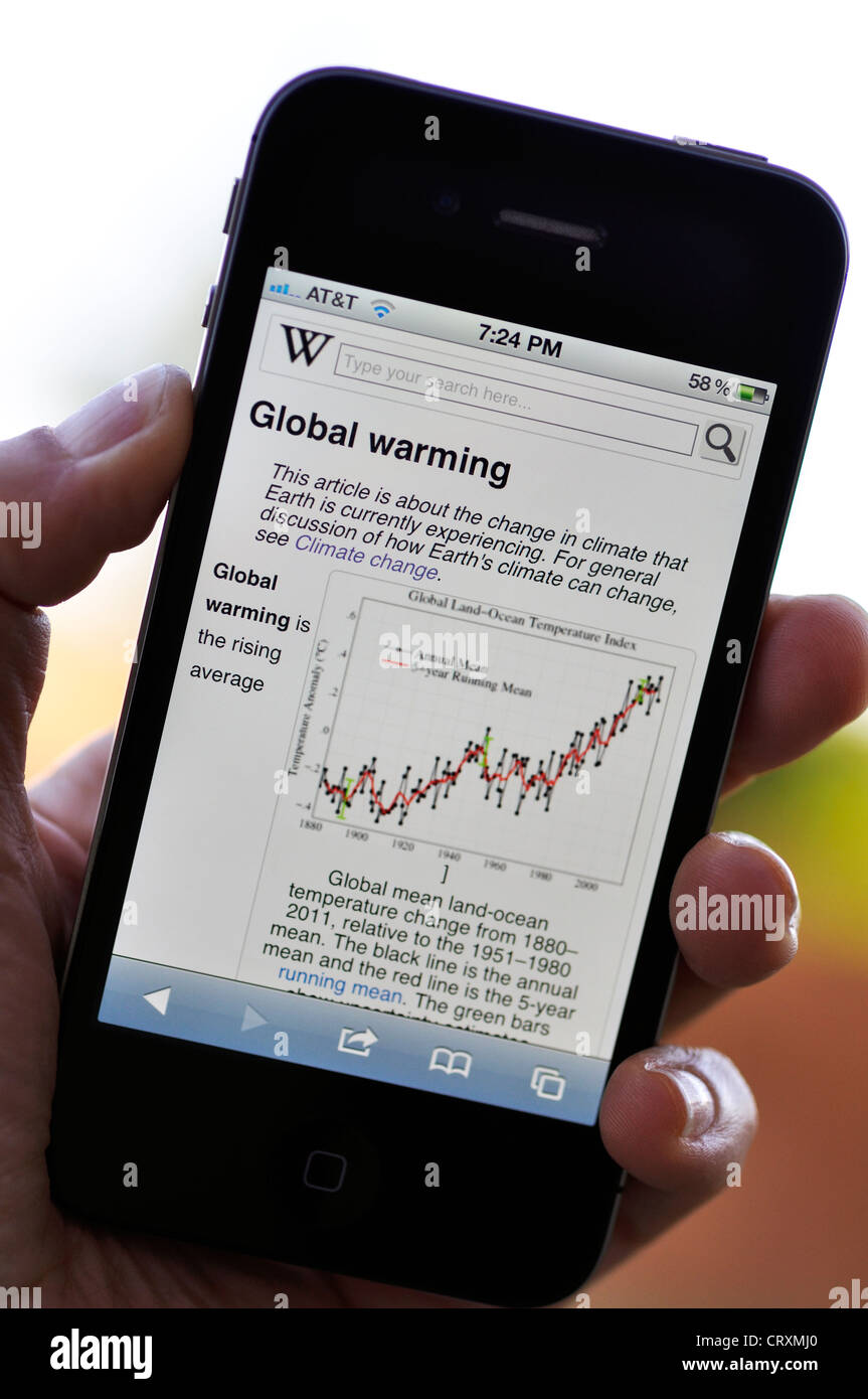 Iphone smartphone wikipedia encyclopedia hi-res stock photography and ...