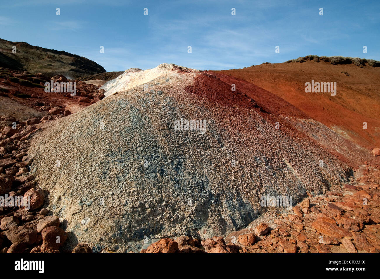 Iceland Europe Arctic Seltun thermal area Krysuvik hot springs ...