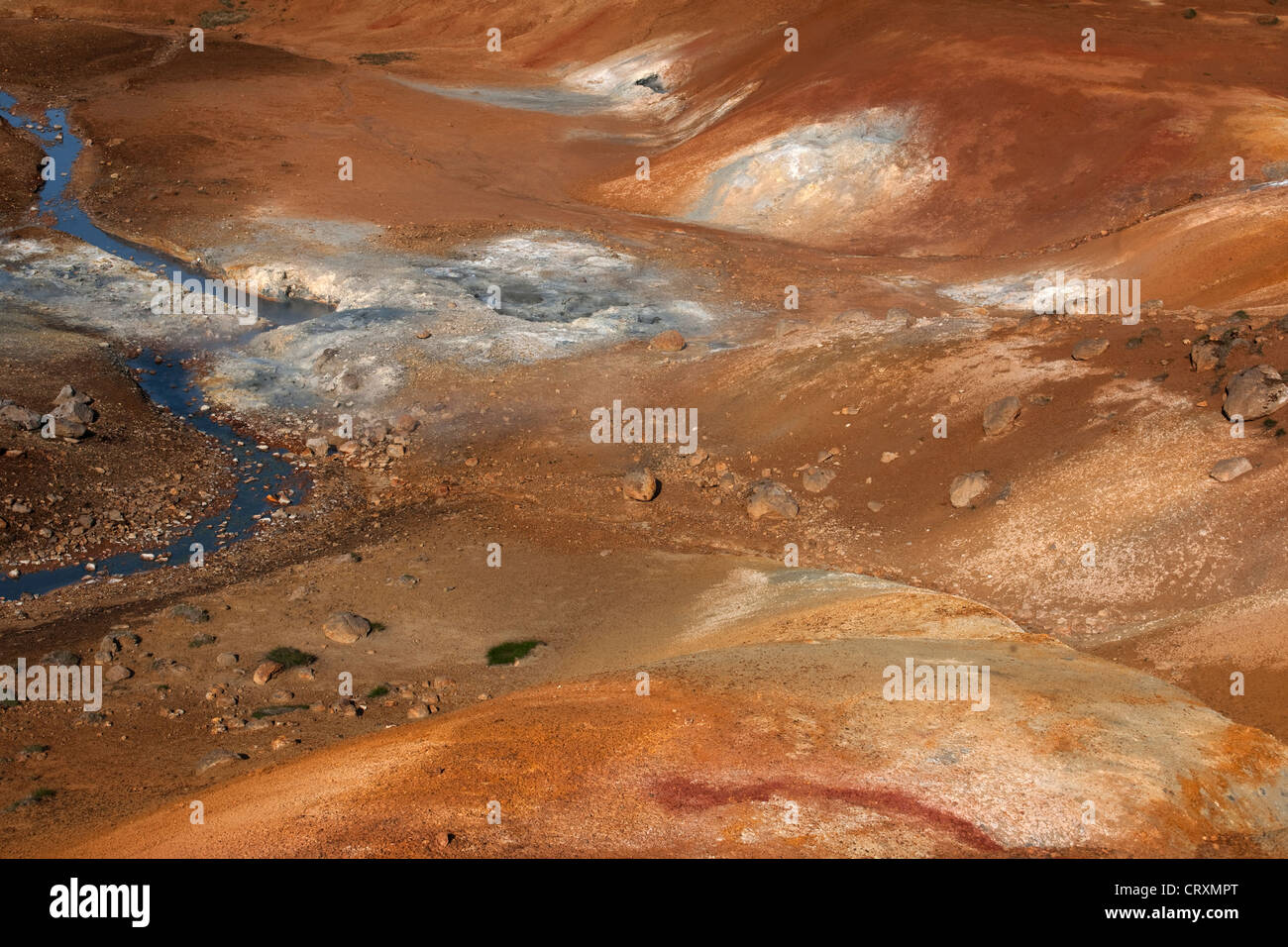 Iceland Europe Arctic Seltun thermal area Krysuvik hot springs ...