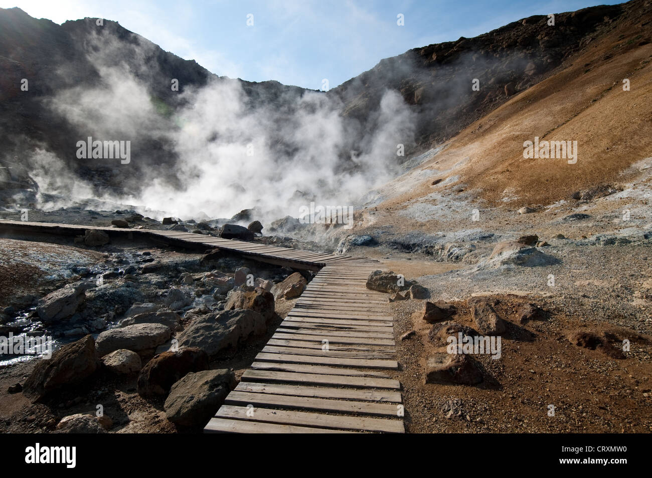 Iceland Europe Arctic Seltun thermal area Krysuvik hot springs ...