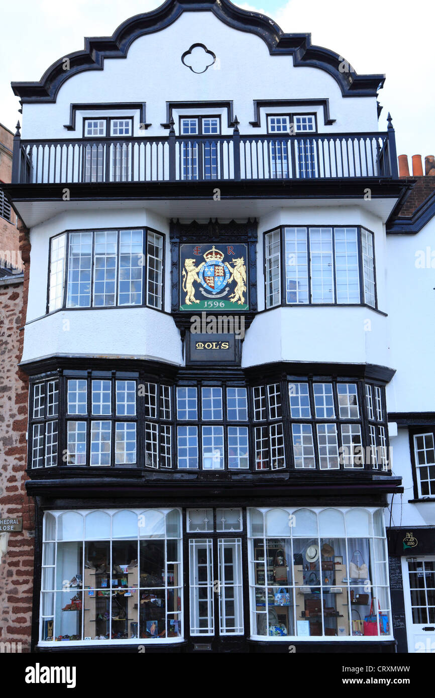 Mols coffee house - Exeter Cathedral Yard Stock Photo - Alamy