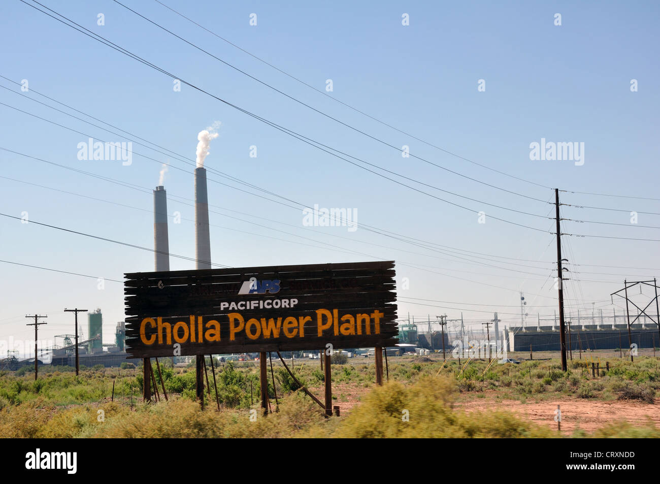 Cholla Power Plant in Holbrook, Arizona - major coal-fired power plant ...