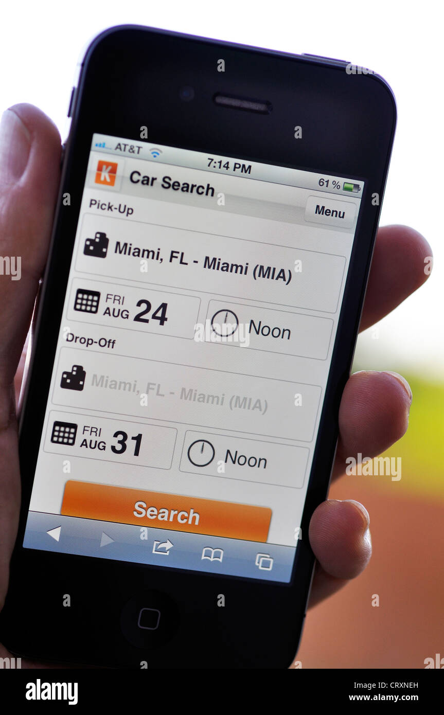 iPhone - Car Search Stock Photo - Alamy
