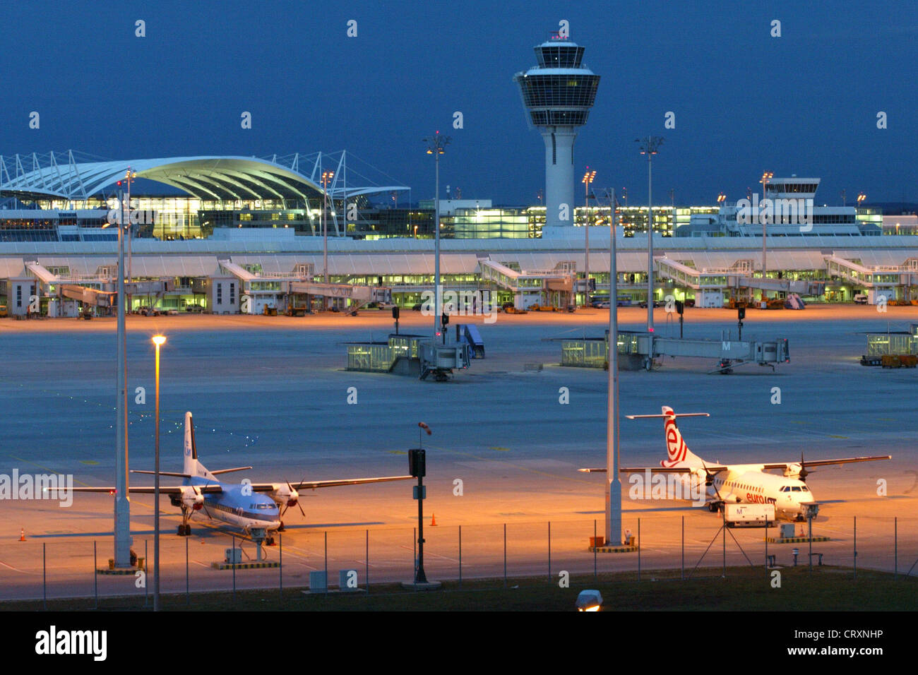 View of Muenchen airport Stock Photo - Alamy