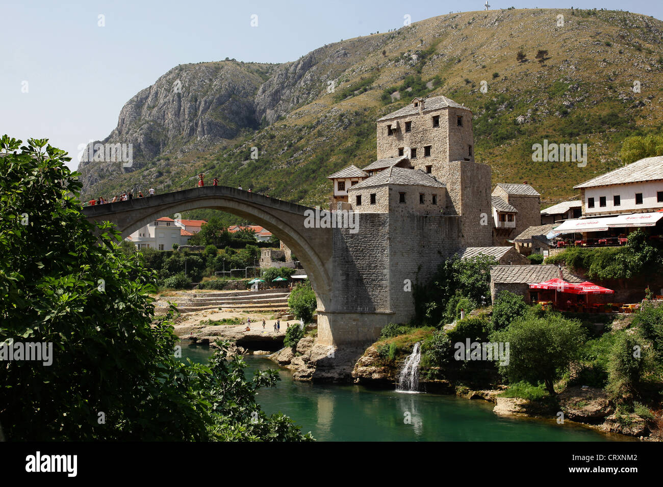 Old Bridge of the Old City of Mostar, Bosnia & Herzegovina Stock Photo ...