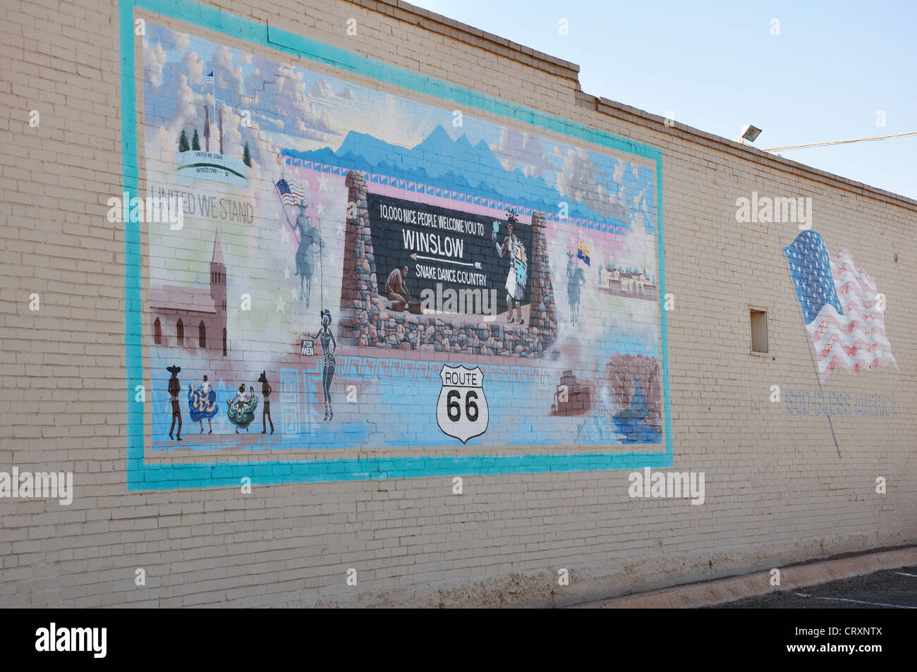 Winslow arizona welcome sign hi-res stock photography and images - Alamy