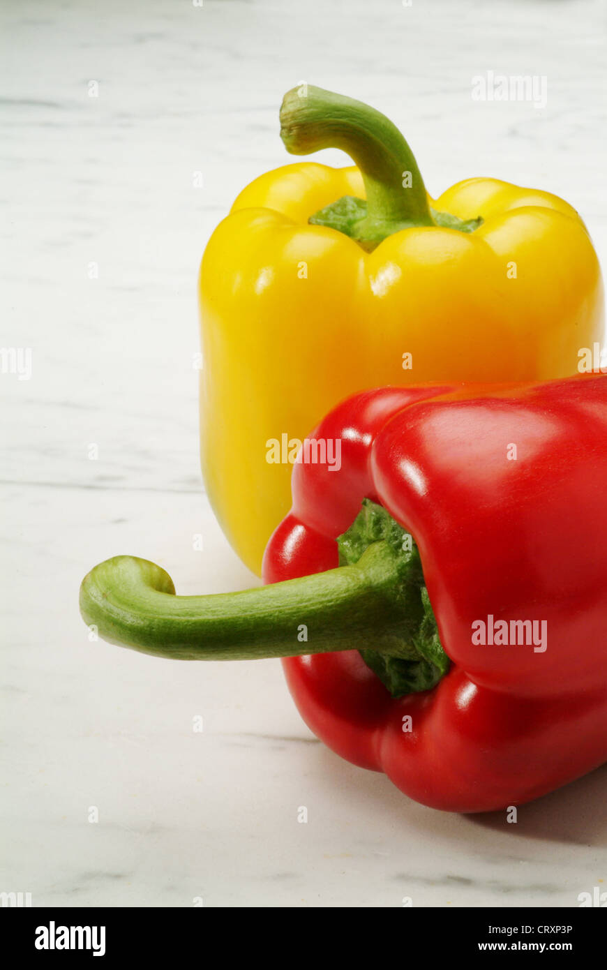 yellow and red peppers Stock Photo - Alamy