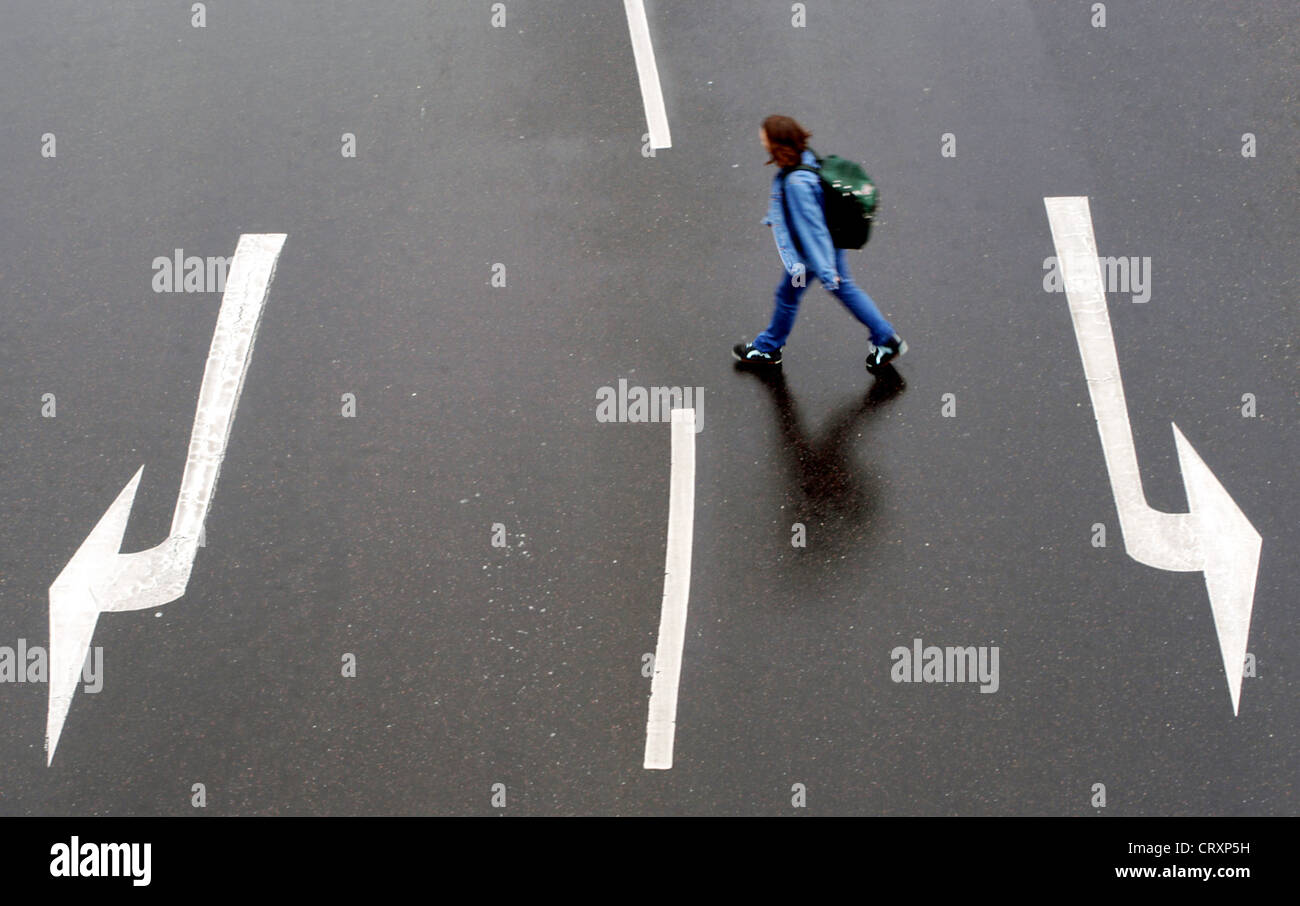 Turning lane hi-res stock photography and images - Alamy