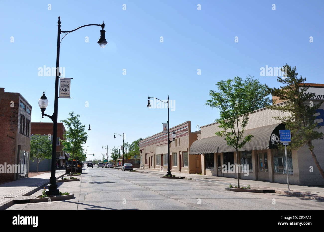 Winslow, Arizona, USA - a town along the Historic Route 66 Stock Photo ...