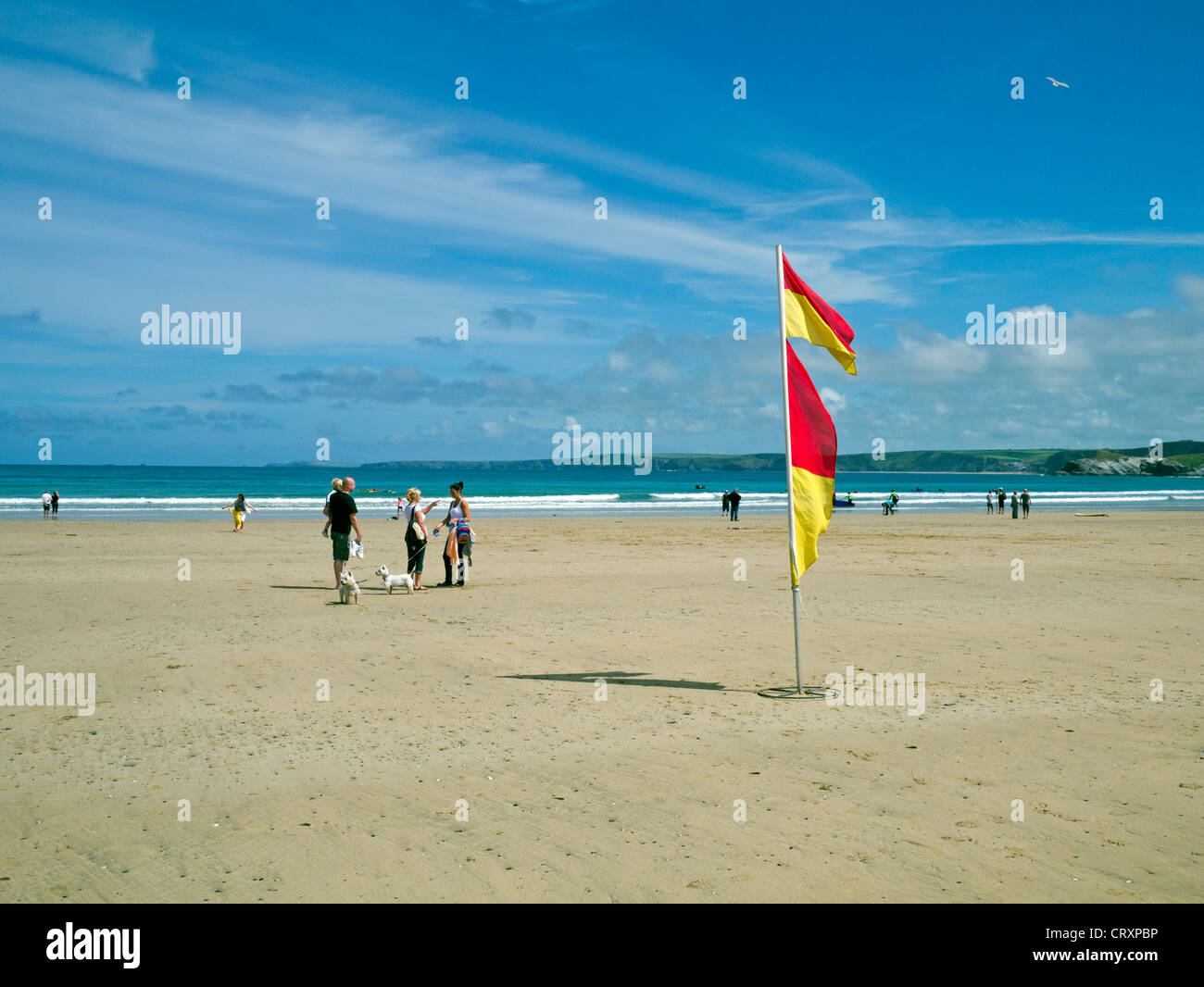 Towan Beach Newquay Cornwall Stock Photo - Alamy