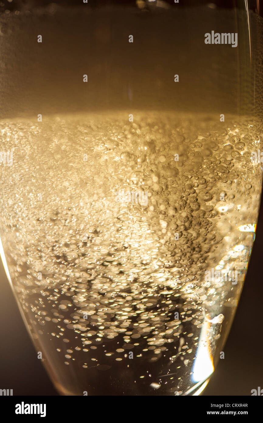 Europe Italian sparkling wine bubbles in a glass Stock Photo - Alamy