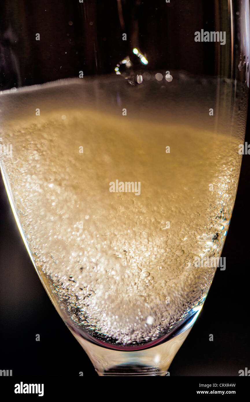 Europe Italian sparkling wine bubbles in a glass Stock Photo - Alamy