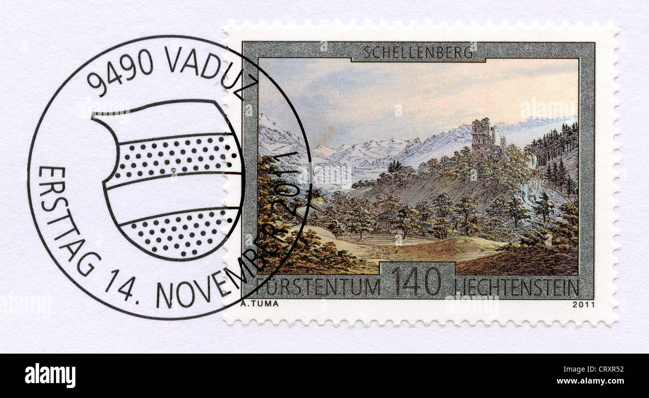 Liechtenstein postage stamp hi-res stock photography and images - Alamy