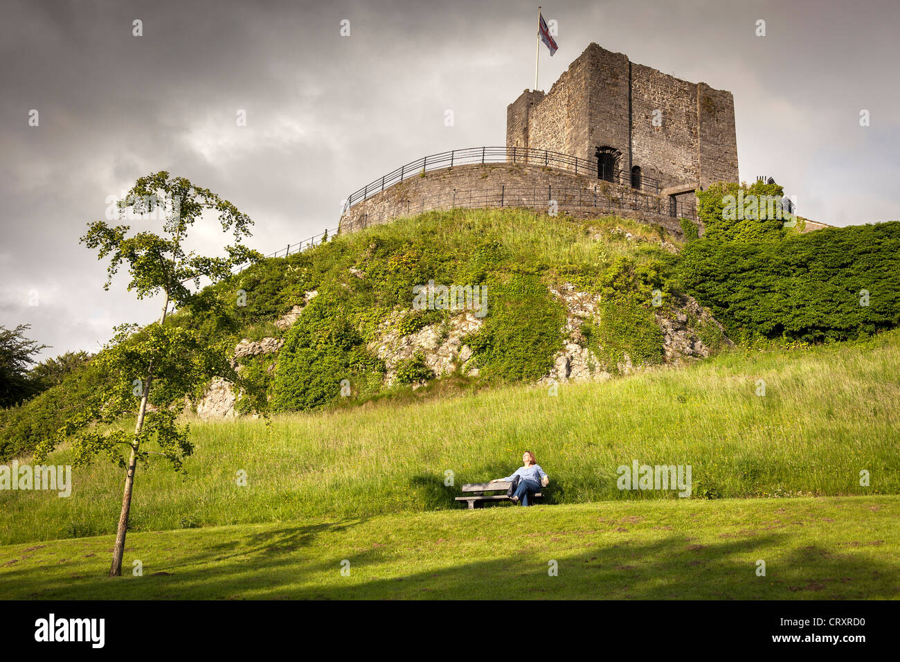Clitheroe castle Lancahire Stock Photo - Alamy