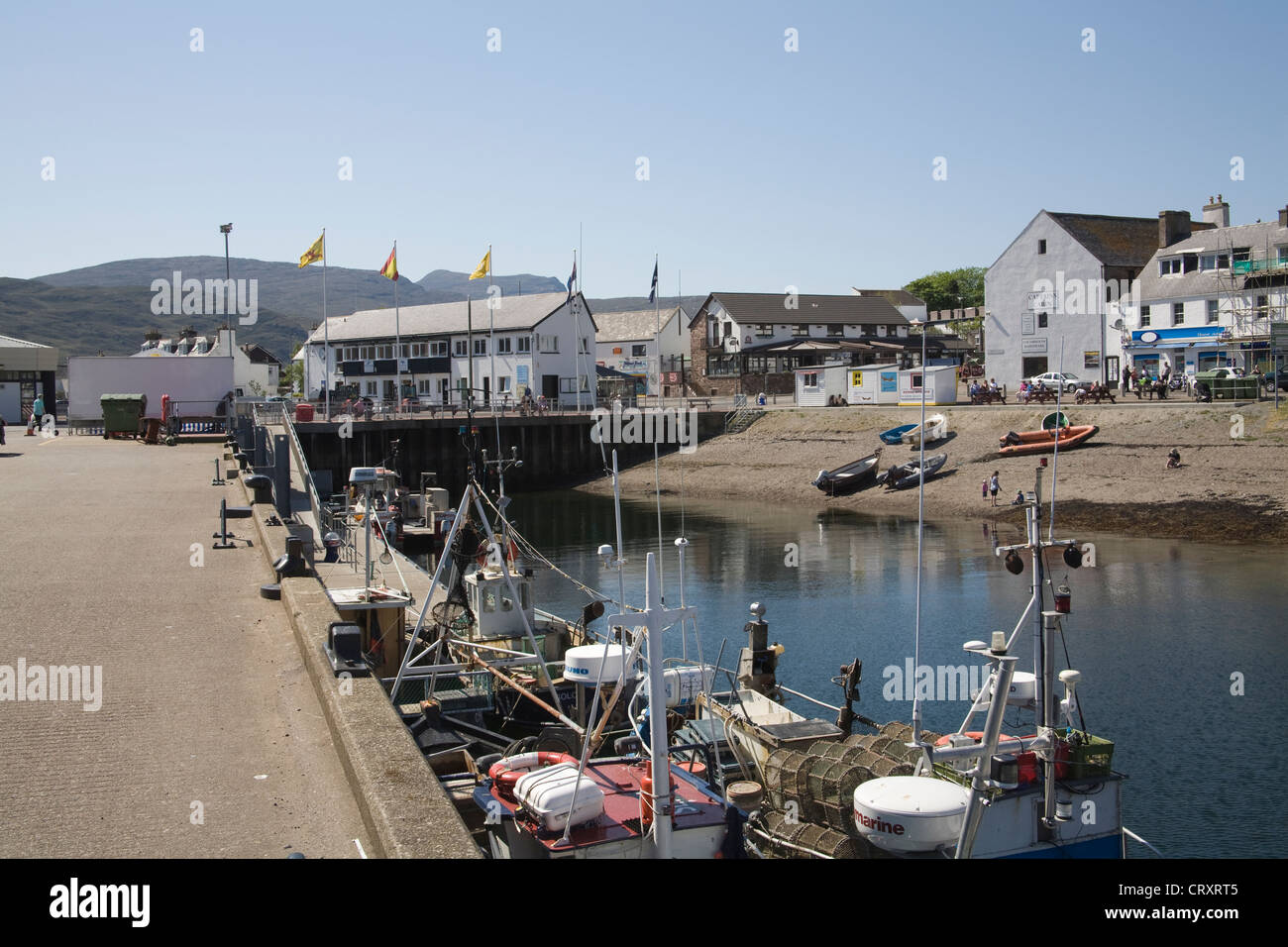 Ullapool Ross and Cromarty Scotland May The harbour of this small ...