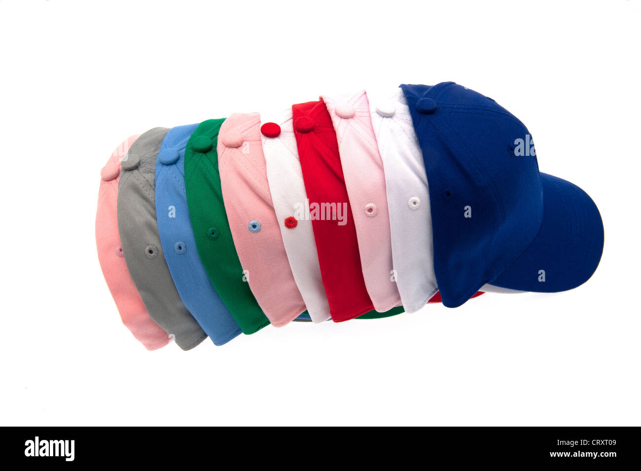 Row of caps Stock Photo - Alamy