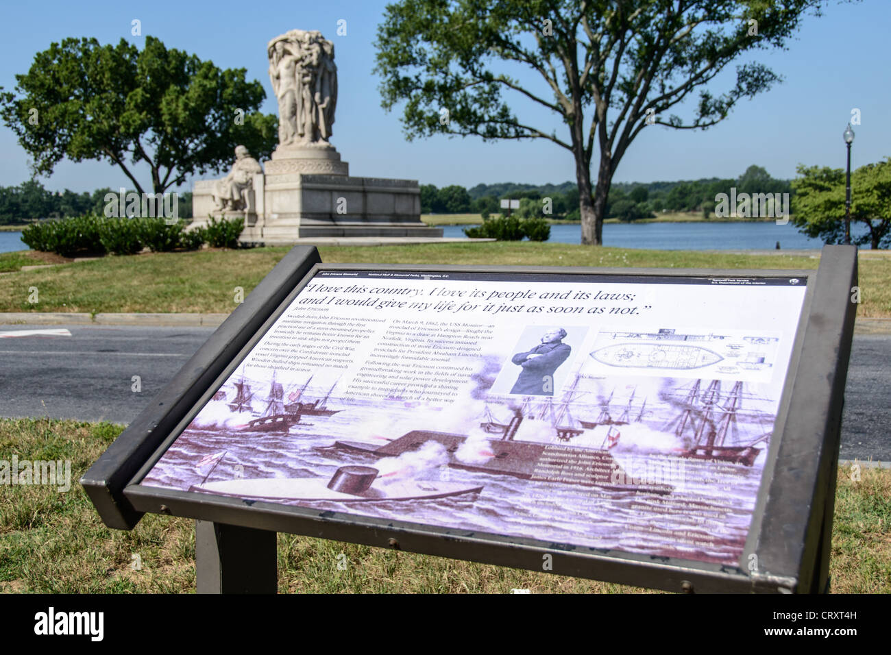 John ericsson monument hi-res stock photography and images - Alamy