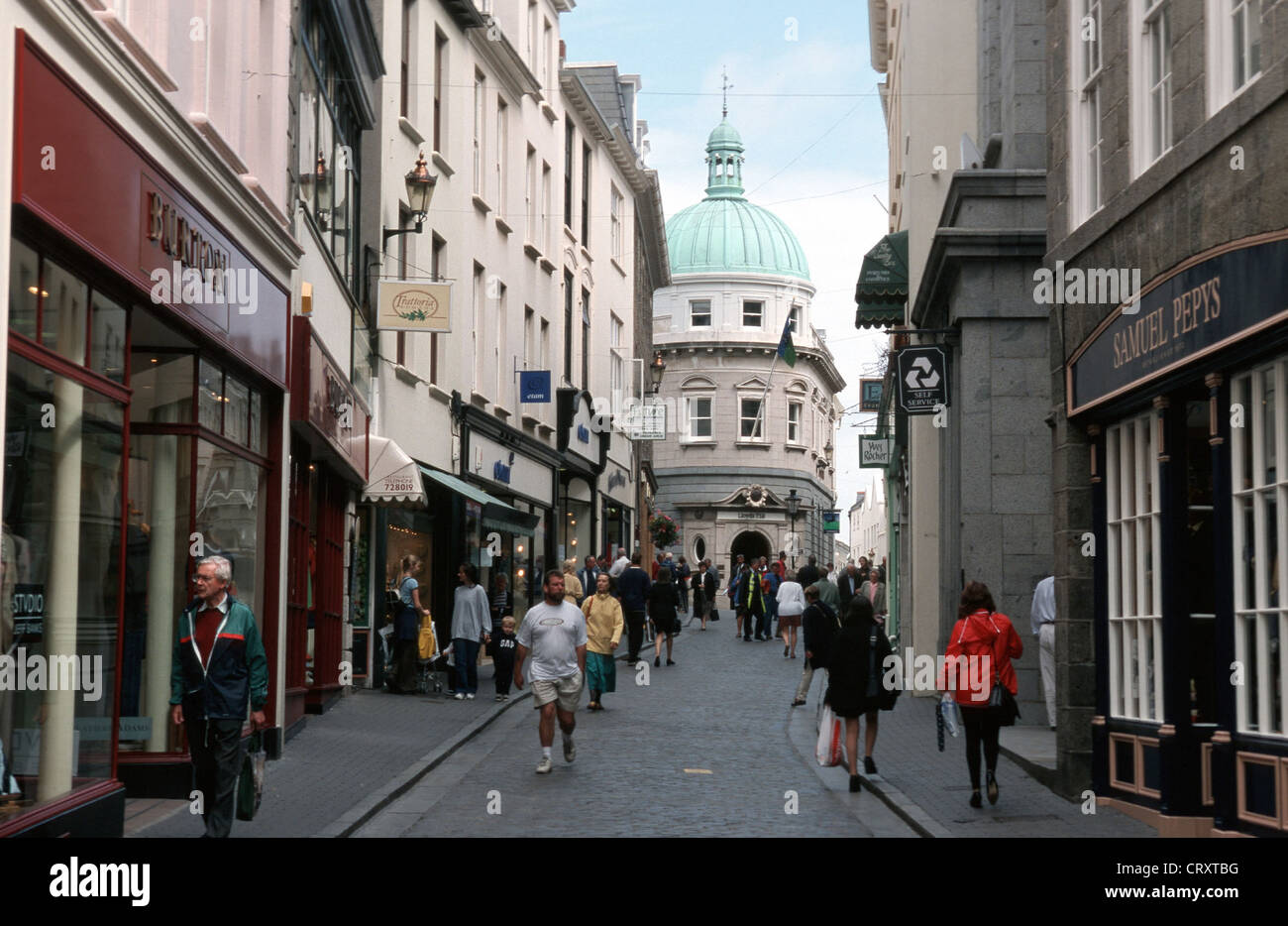 Shopping street st peter port guernsey hi-res stock photography and ...