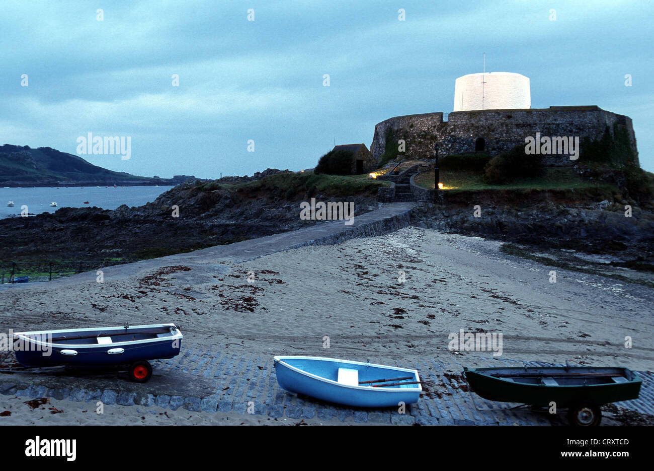 Channel Islands, Guernsey, FORT GREY Stock Photo - Alamy